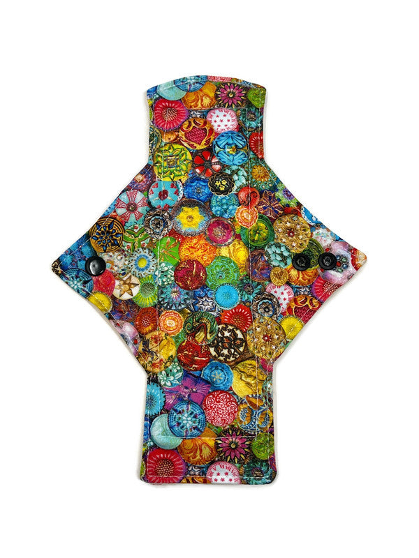 Buttons & Baubles Cotton Single Light Flow Day Pad – Tree Hugger Cloth Pads